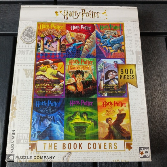 Games | Harry Potter Book Covers 50 Piece Jigsaw Puzzle Nypc New Rb ...